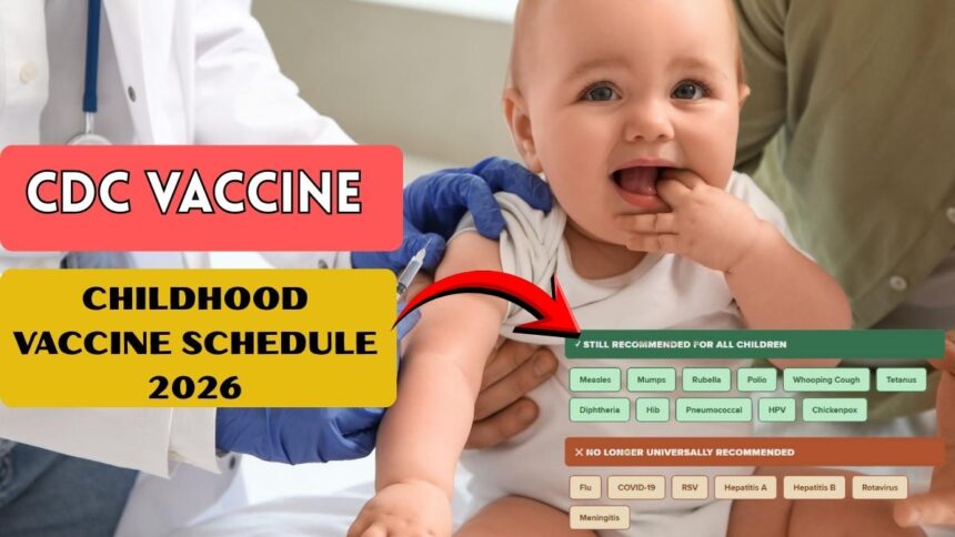 CDC Vaccine Schedule 2026 - Childhood Vaccine Dates According to Age